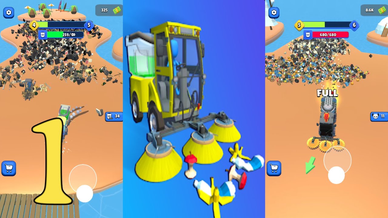 Sweep & Recycle: Clean Garbage Gameplay Mobile Game Walkthrough All ...