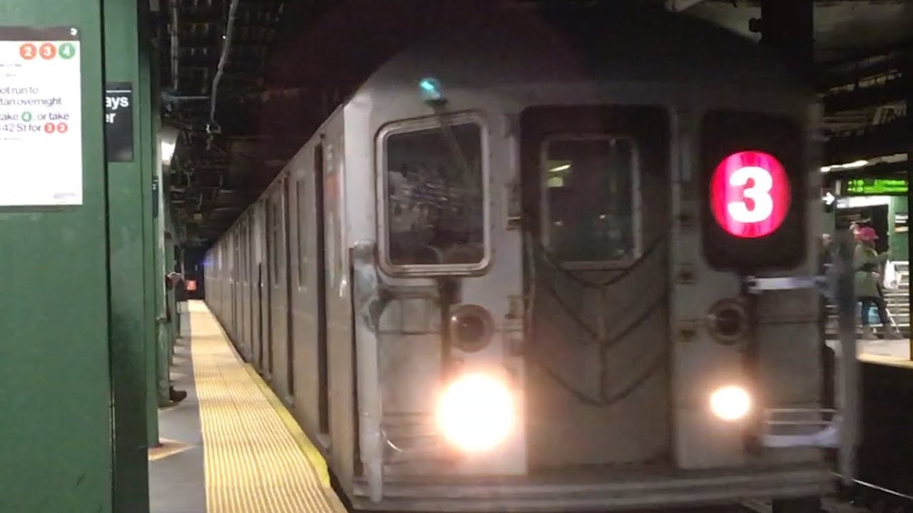 [MTA]: 148th Street Bound R62 (3) Train Arrives @ Atlantic Avenue ...