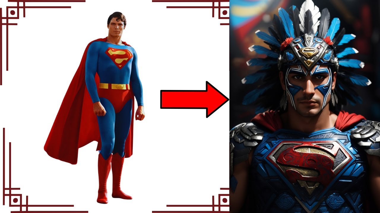 AZTEC WARRIOR fused with some Marvel and DC Characters - YouTube