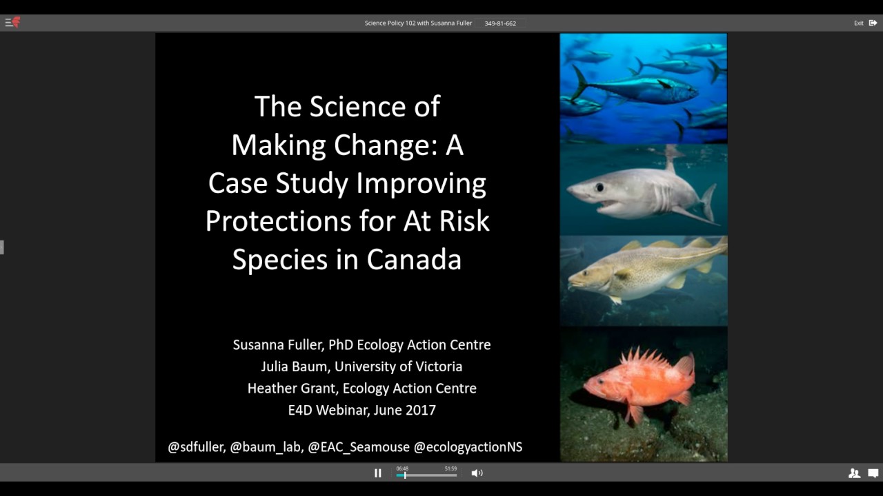 Science Policy 102 with Susanna Fuller - June 15, 2017 - YouTube