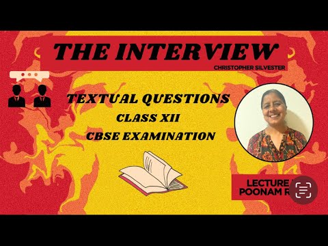 Textual questions @The interview@ CBSE @ Class XII - YouTube