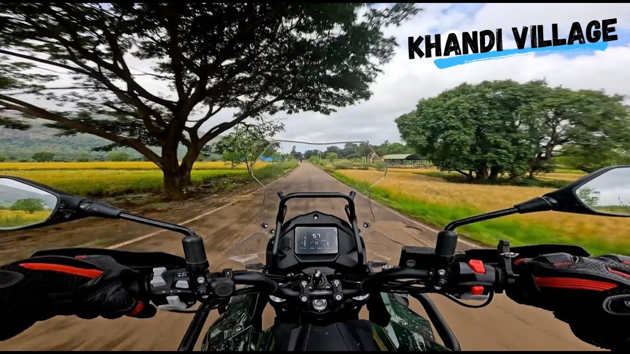 Khandi Village | Riding my Benelli TRK 502X through a scenic route ...