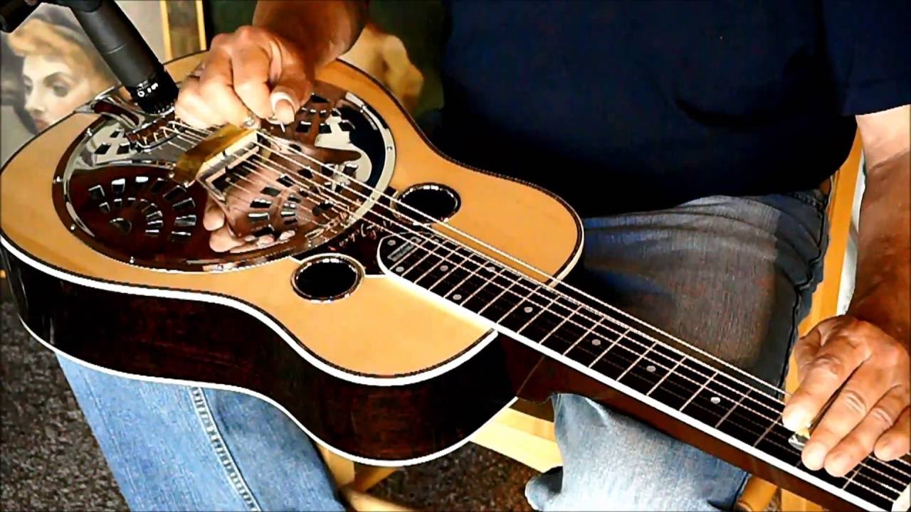 Scheerhorn Rob Ickes Model playing "Dobro Island" - YouTube