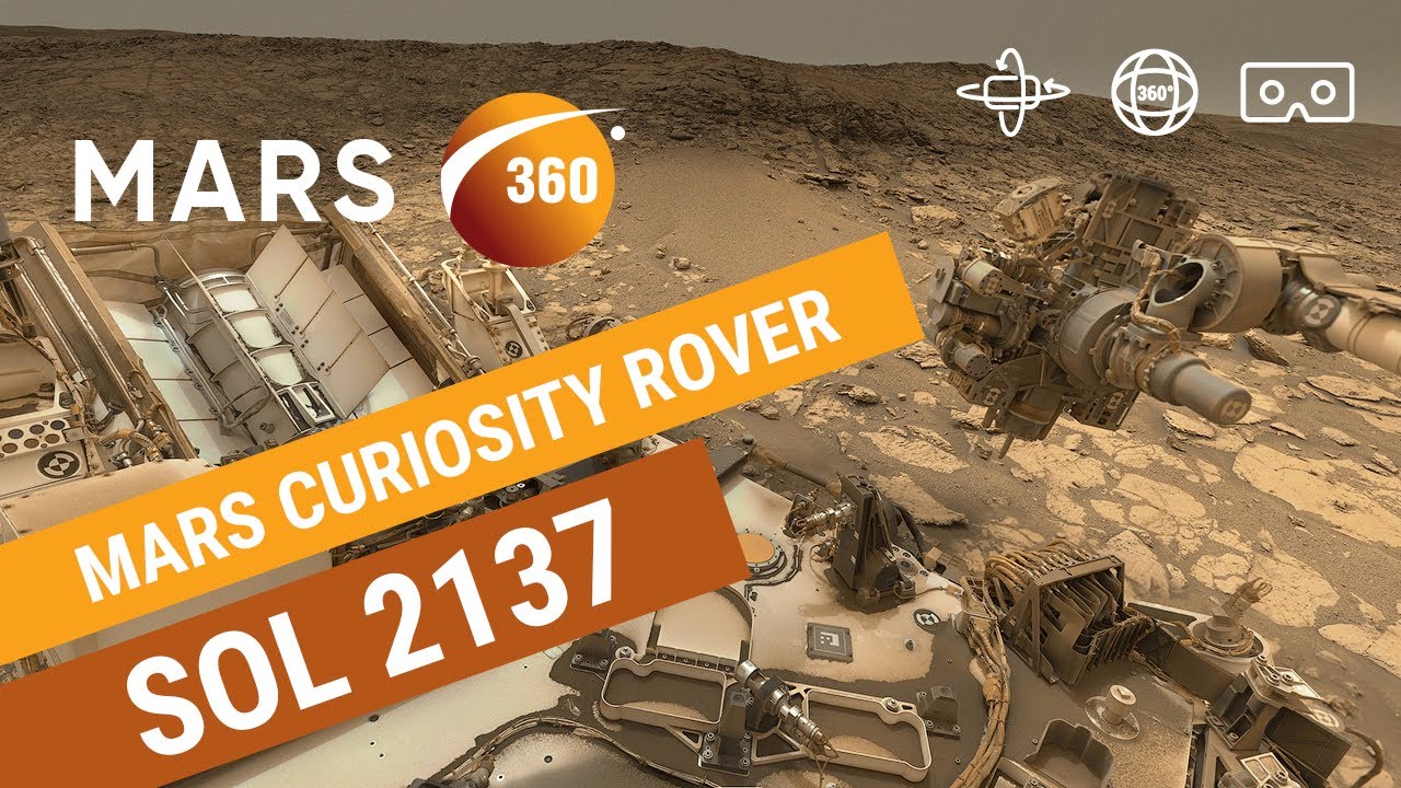 Mars 360: NASA's Mars Curiosity Rover - Sol 2137 (360video 8K) - YouTube