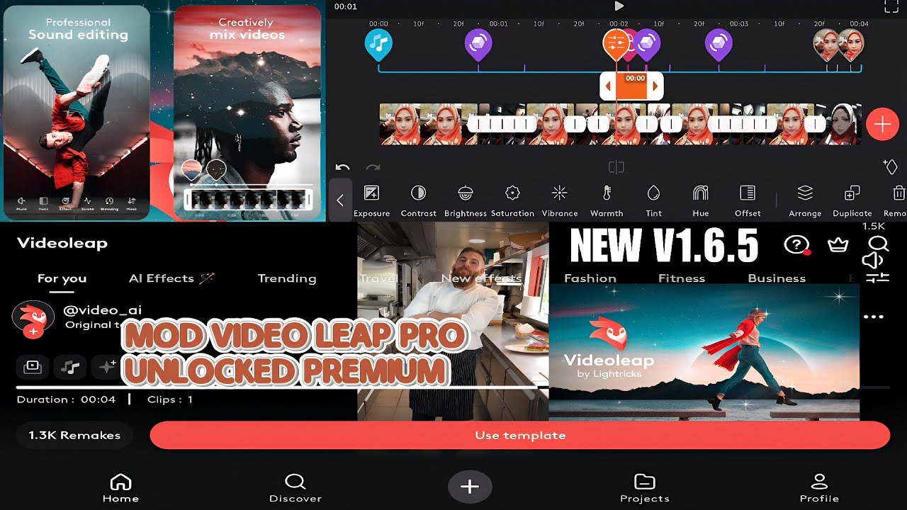 VIDEOLEAP AI VIDEO EDITOR PREMIUM || VIDEO PENDEK AI UNTUK MENAMBAHKAN ...