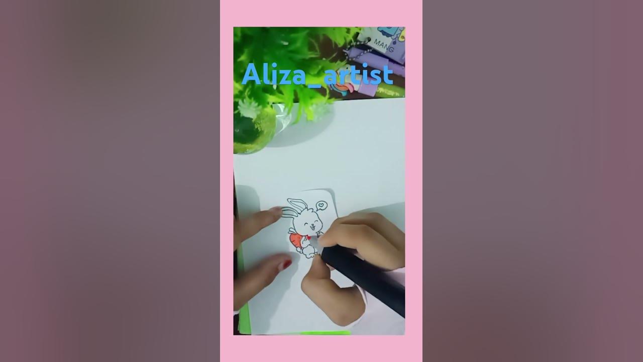 Cute Rabbit 🐇 Drawing||#shorts #art #drawing #drawingtutorial #@Aliza_artist - YouTube