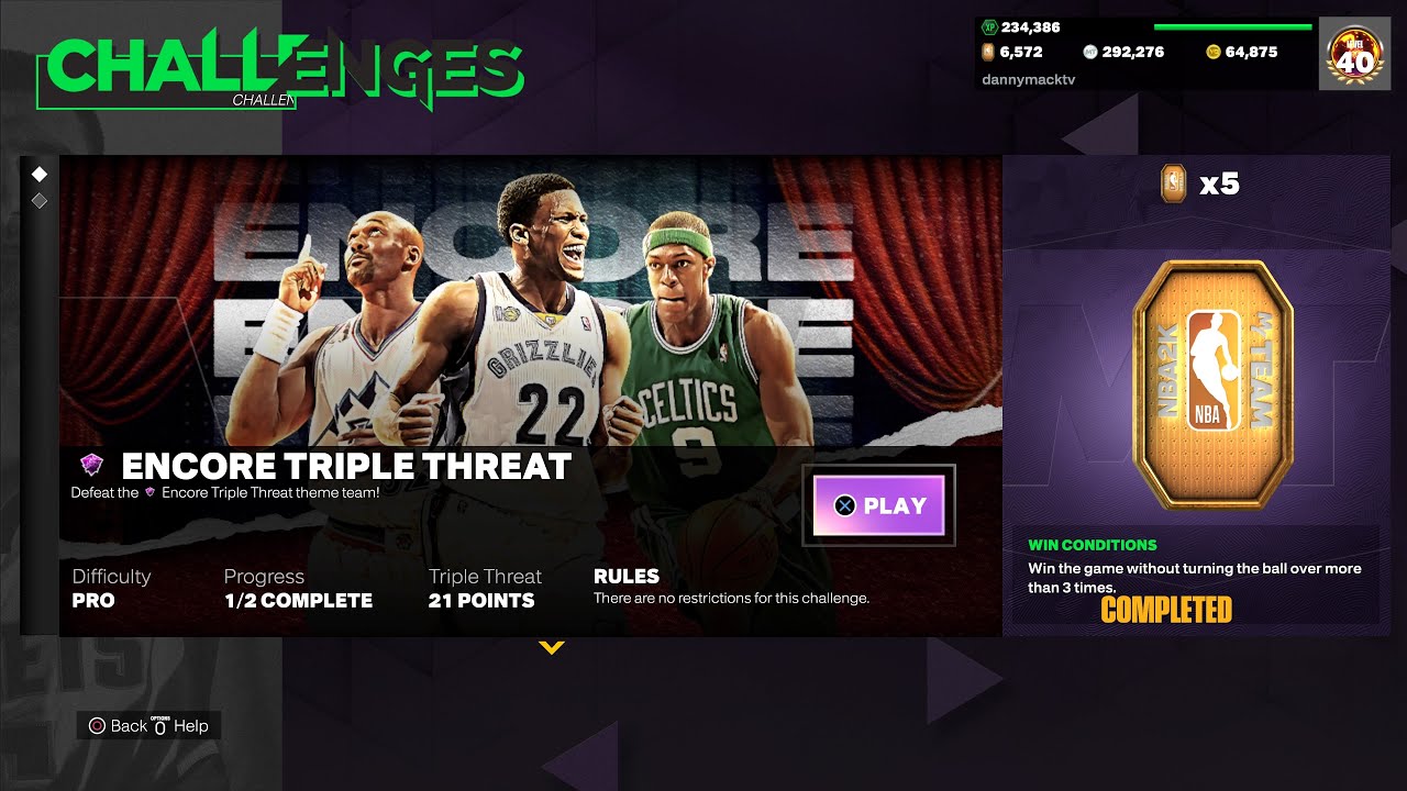 NBA 2K23 MyTEAM ACTIVITY Challenge - Season 7 - ENCORE DARK MATTER ...