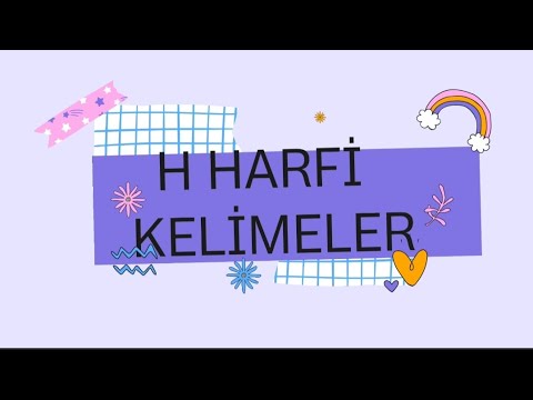 ✨ A-1 SEVİYE TÜRKÇE H HARFİ KELİMELER ✨ YABANCILARA TÜRKÇE ÖĞRETİMİ ✨#türkçe #yabancidil #ders #dil
