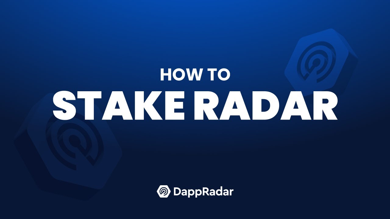 How to Stake RADAR Tokens and Claim Rewards - YouTube