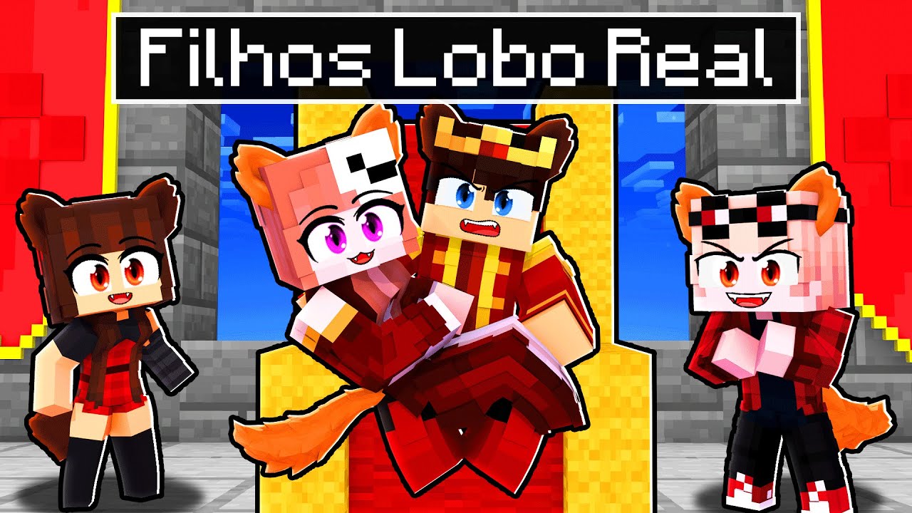 LAYSA teve FILHOS com O PRINCIPE LOBO REAL no MINECRAFT! - YouTube