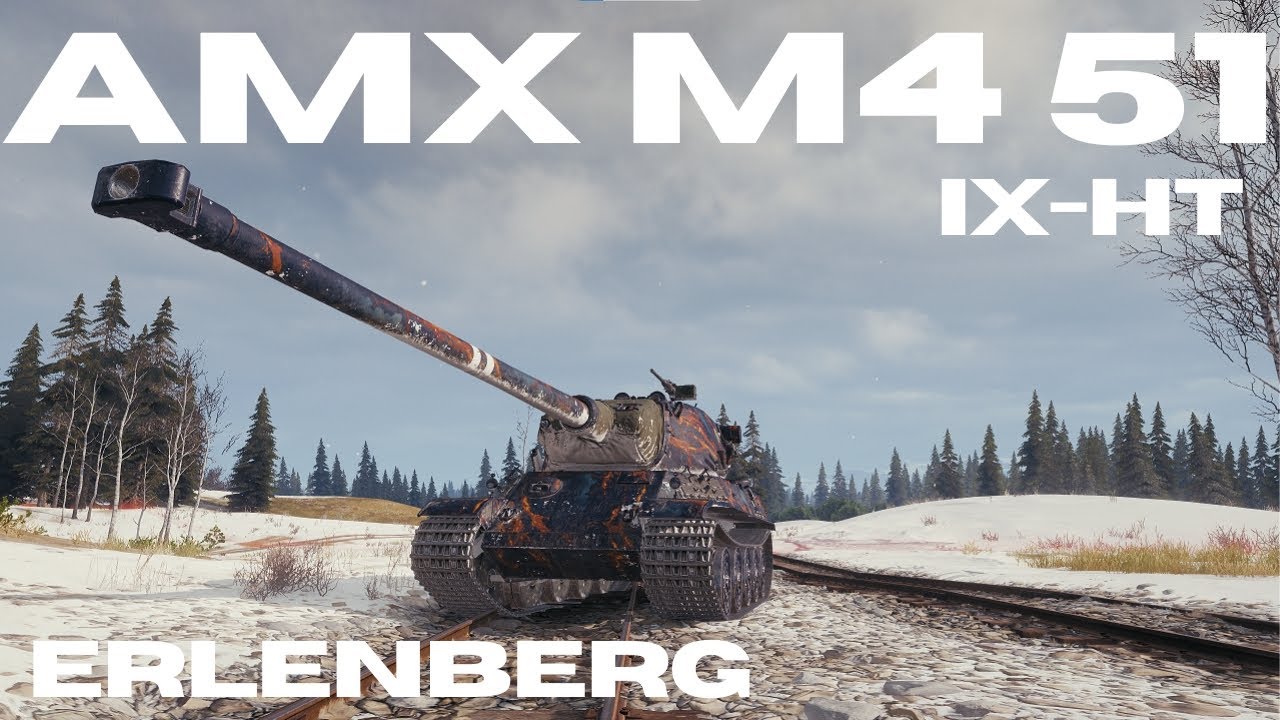 World of Tanks Replays - AMX M4 51 - 8.6k damage in tier 9 - 4 kills ...