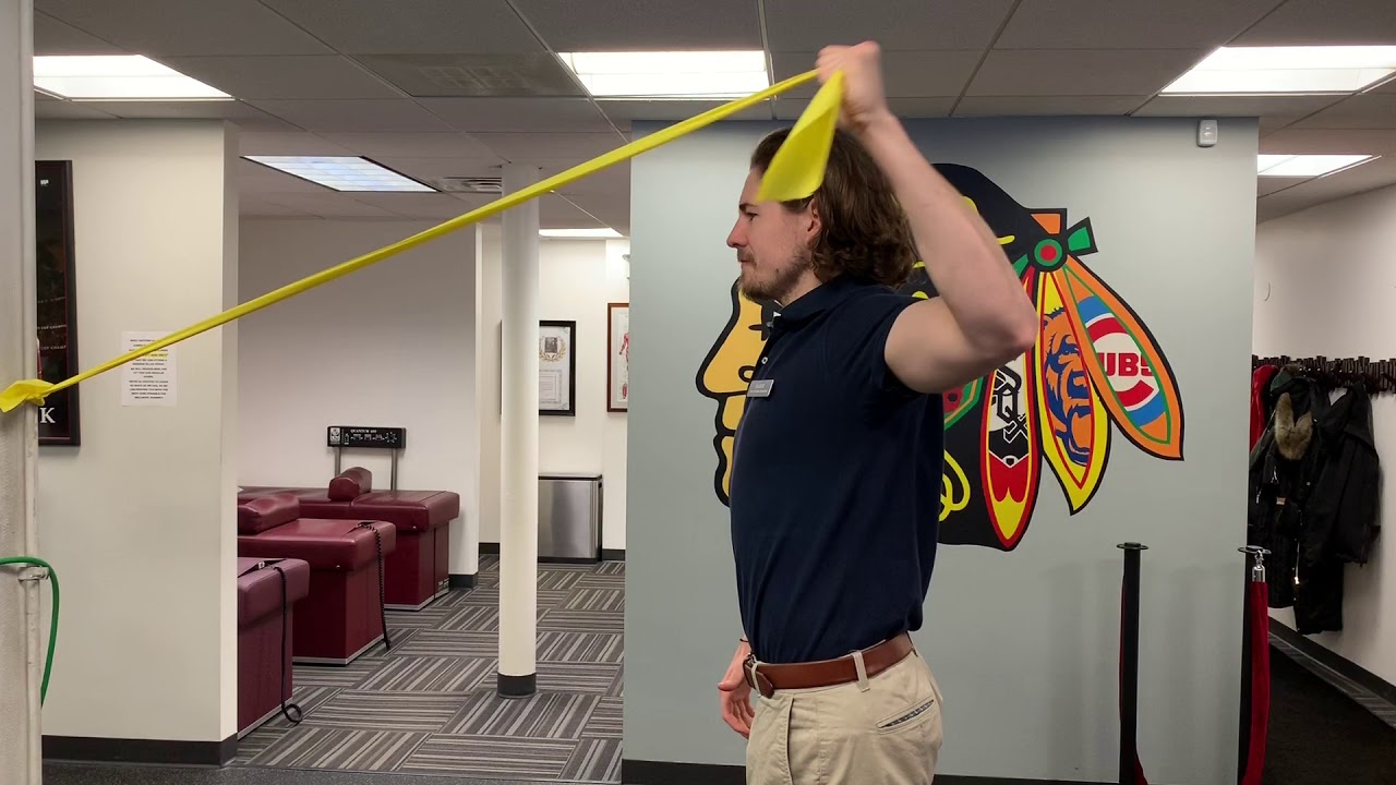 Banded Unilateral High Elbow Shoulder External Rotation - YouTube