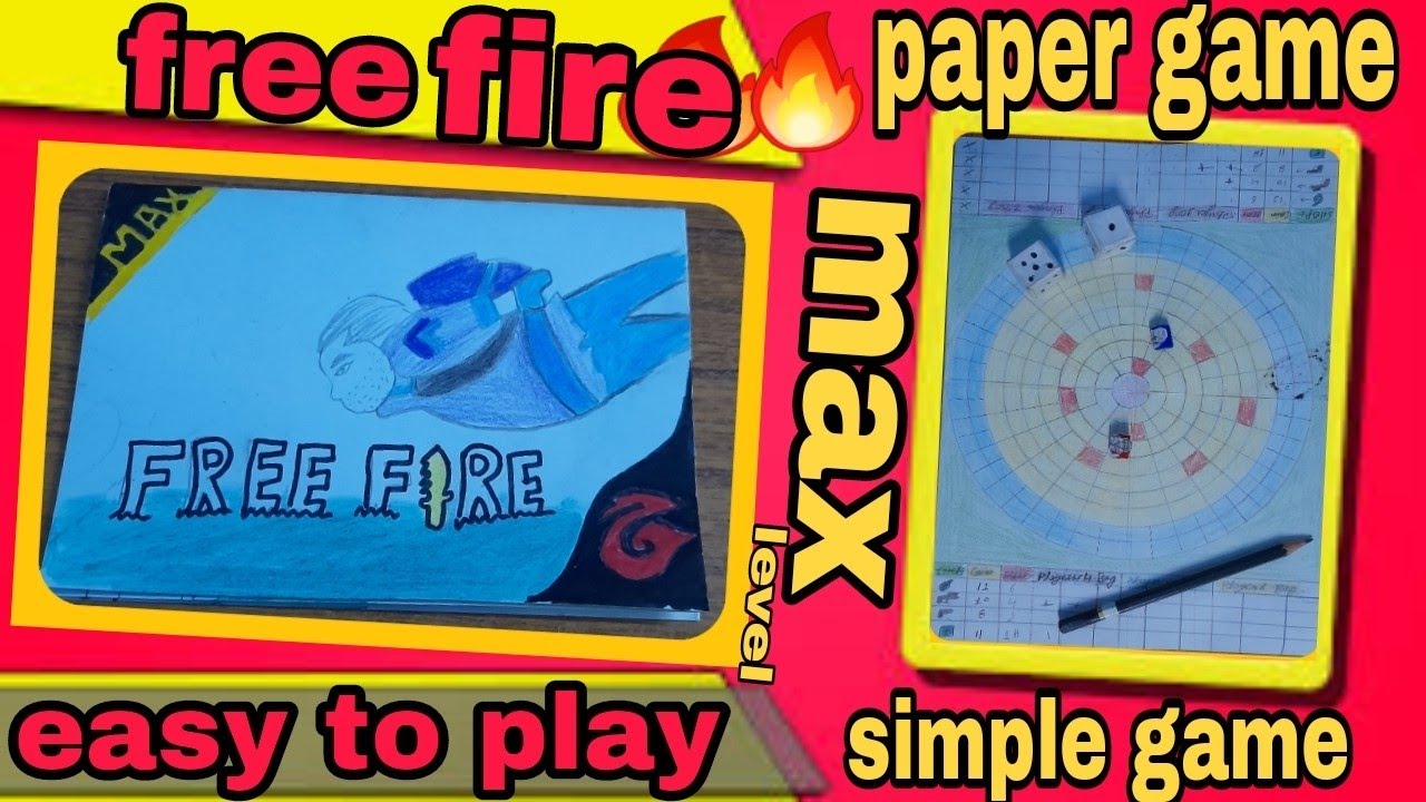 free fire paper game 🎮🔥|| how to play free fire 🔥|| easy to play || how ...