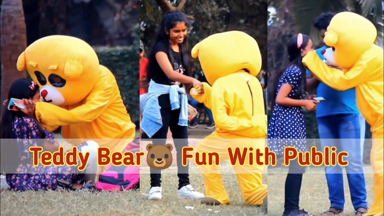 Teddy Bear🐻 Fun With Public || Amazing Reaction😍 || Teddy Buddy - YouTube