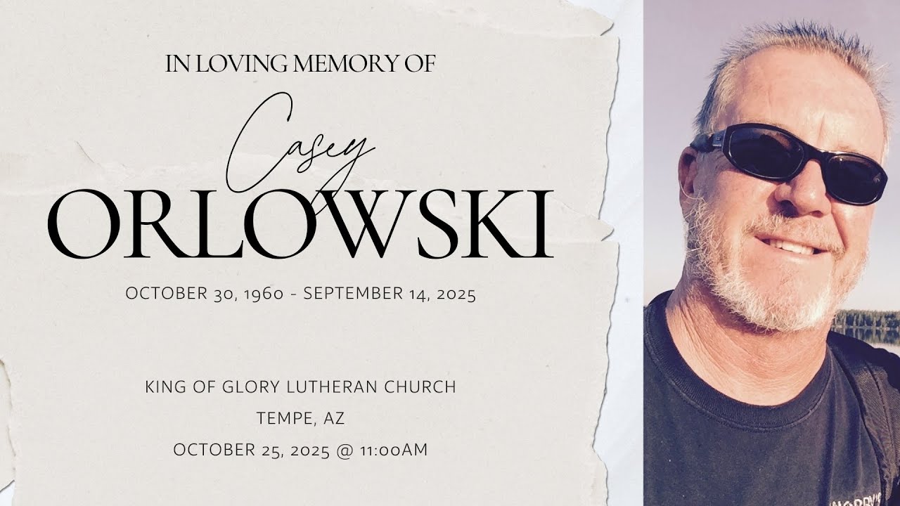 Celebration of Life: Casey Robert Scott Orlowski - YouTube