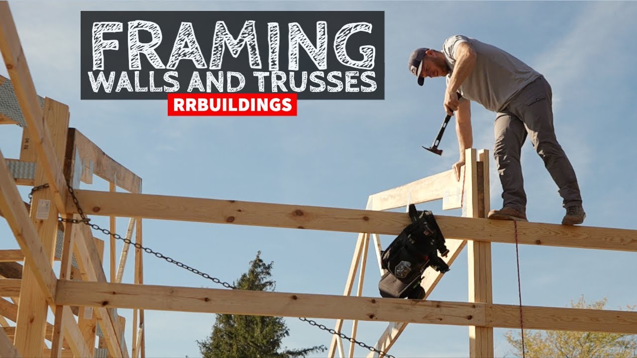 Building the BEST House Possible Part 2 Framing Walls and Trusses - YouTube