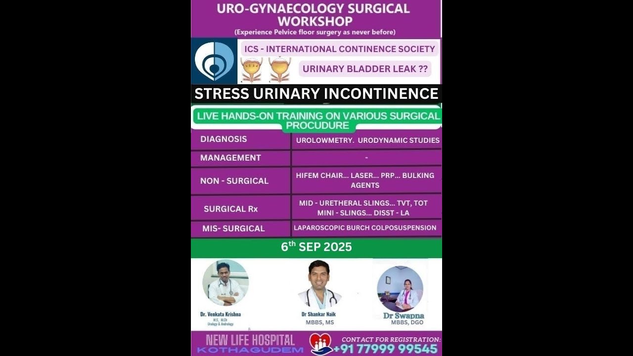 Sui stress urinary incontinence by mini meshplasty - YouTube