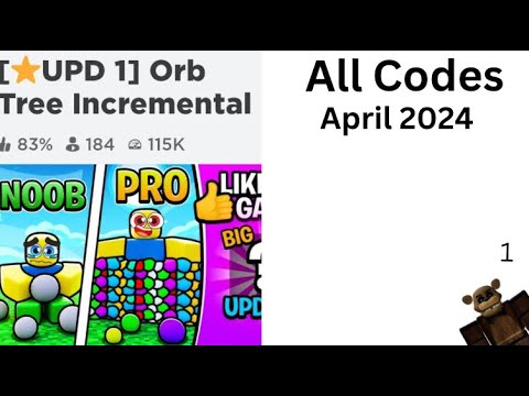 Orb Tree Incremental | all codes | April 2024 | #viral #roblox #fyp #fy ...
