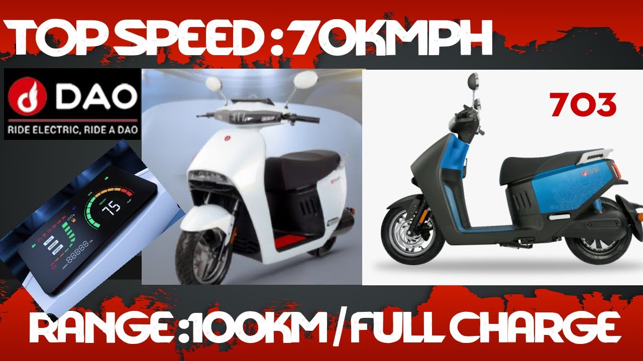 DAO EVTECH BRAND ELECTRIC SCOOTER |~| MODEL:703 |~| #DAO |~| #DAO703 ...