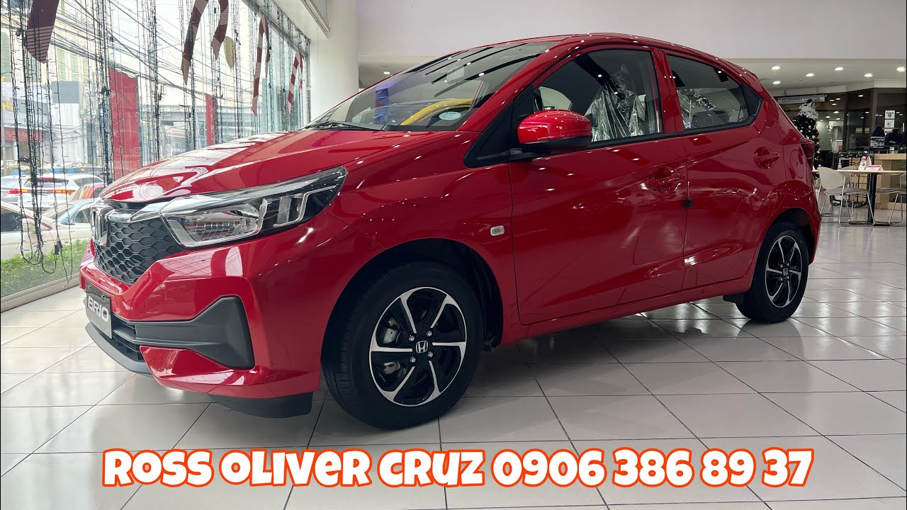 2023 Honda Brio 1.2 V CVT (Rallye Red) - YouTube