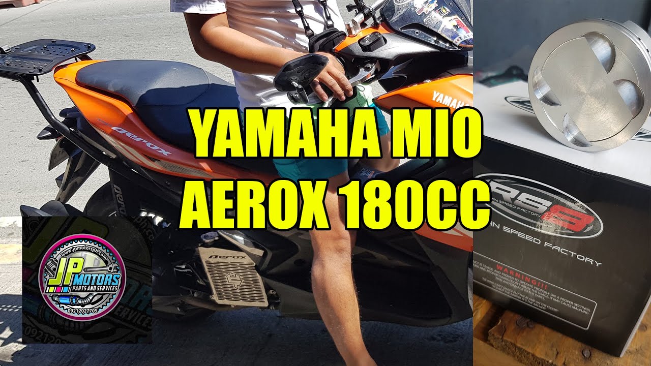 Yamaha Aerox 180cc setup. By JP Motors PH - YouTube