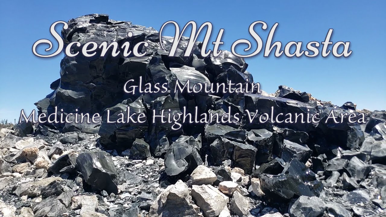 Obsidian rock formation on Glass Mountain - Medicine Lake Highlands ...