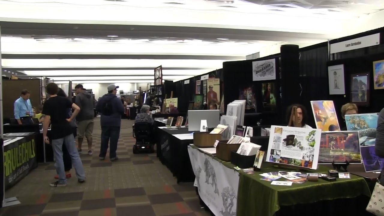 Spectrum Fantastic Art Live Around the Booths - YouTube