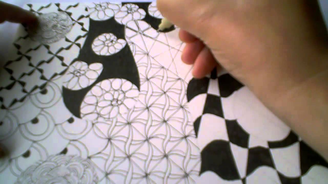 Zentangle Pattern Samplers 2 | For Beginners - Part 2 - YouTube
