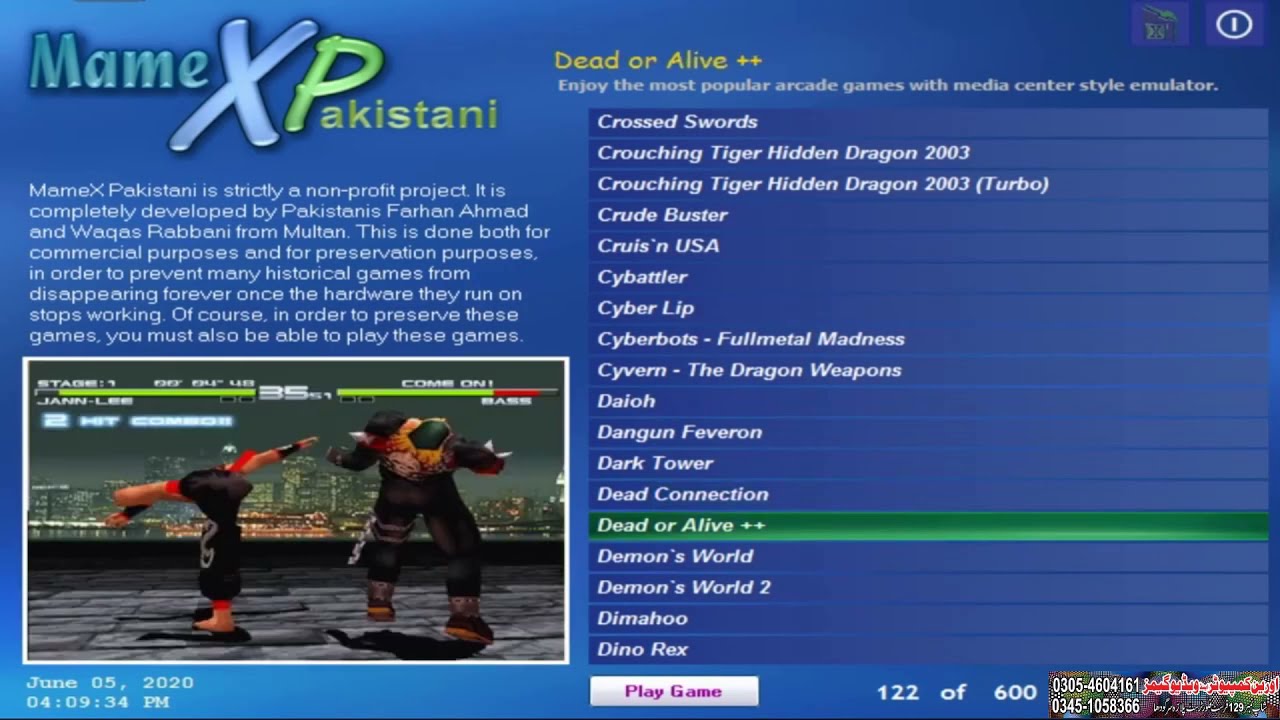 Mame xp Pakistani 600 Games. Arcade Games - YouTube