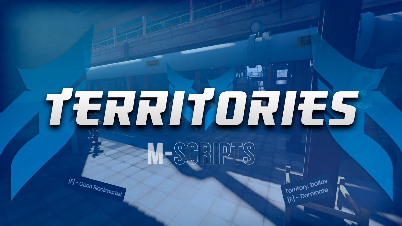 [QB/ESX] m-Territories - Create Territories - Blackmarket - Fights - YouTube