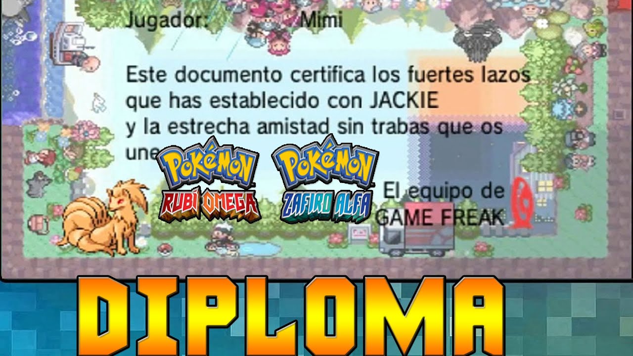 Como conseguir el Diploma Legado En Pokemon Rubi Omega y Zafiro Alfa ...