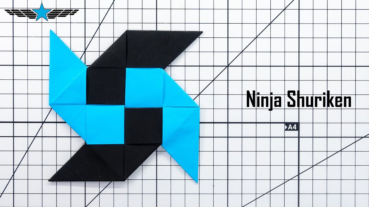 DIY Ninja Throwing Star - Easy Origami Tutorial : Create a Ninja Star ...