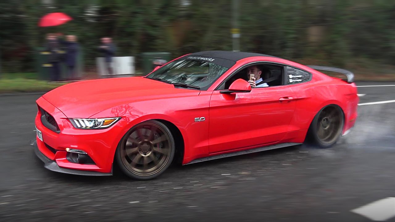 Supercars Leaving a Car Show in the Rain - January 2017 - YouTube