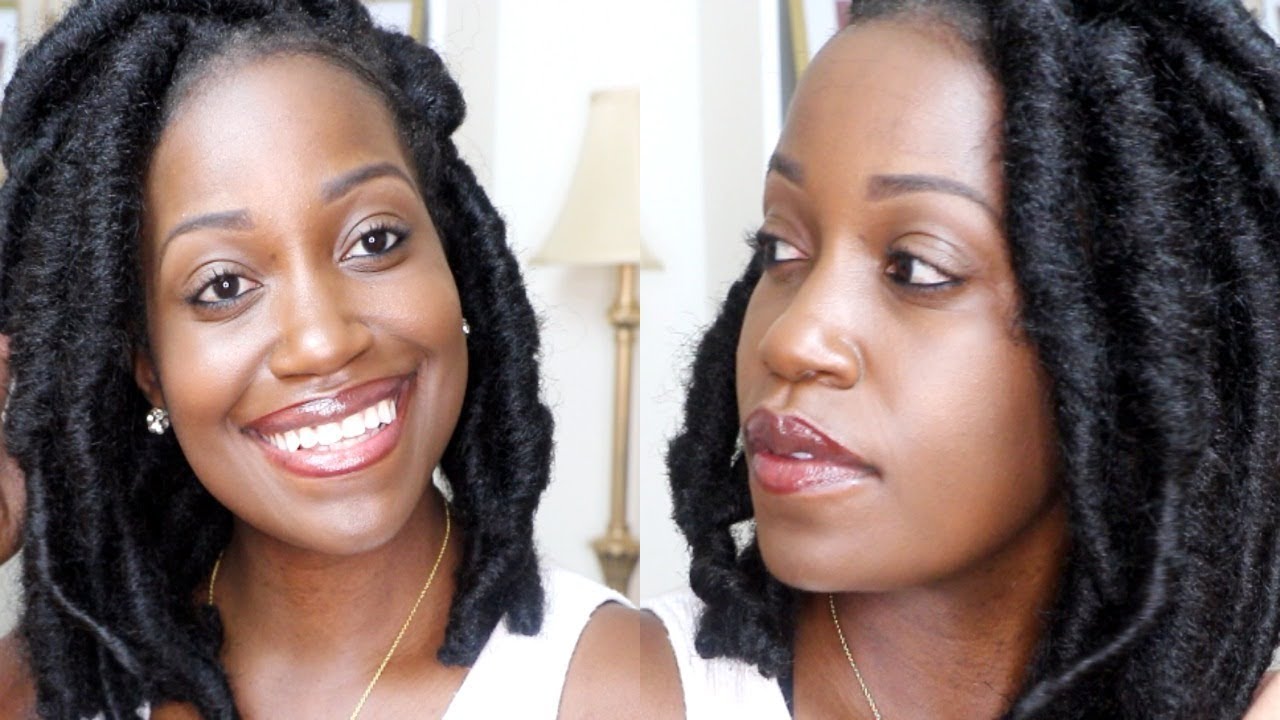 SHORT FAUX LOCS TUTORIAL USING BOBBI BOSS BAE LOCS - YouTube