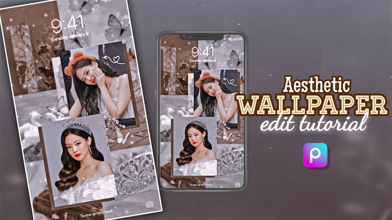 How to make an aesthetic wallpaper on Picsart 🍁 | Aesthetic wallpaper ...
