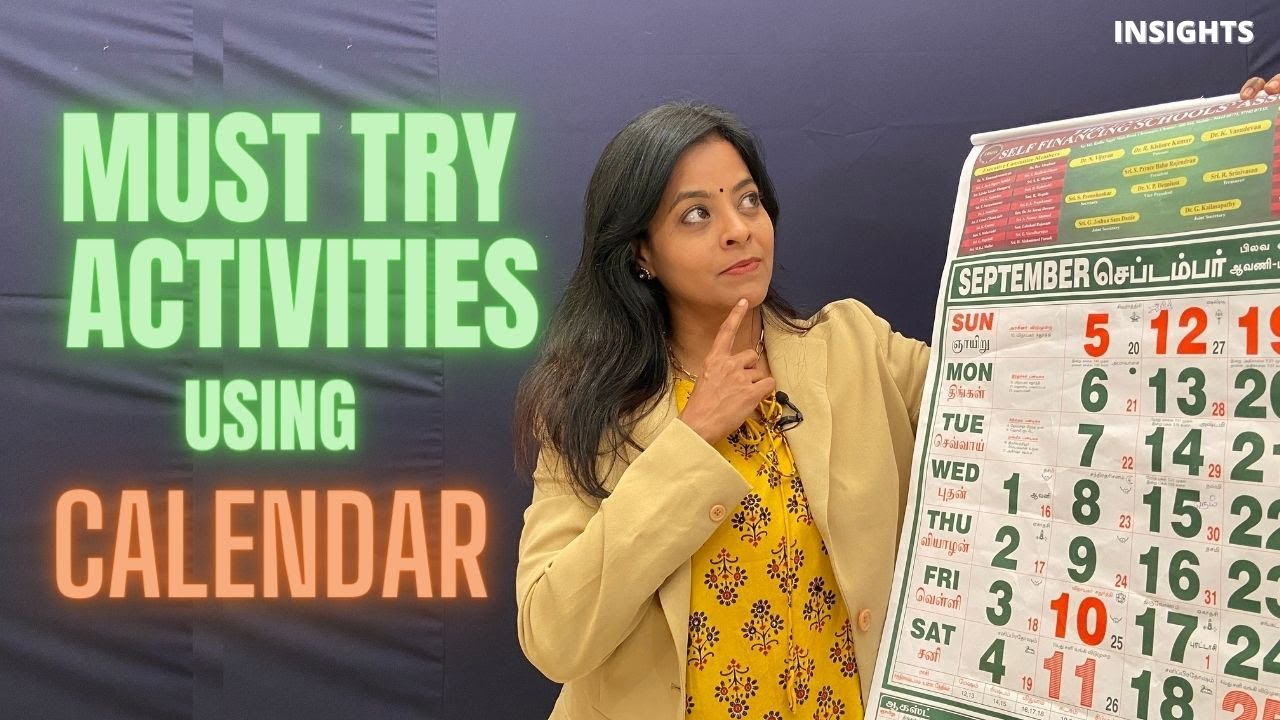 Activities for Kids- using Calendar-Pro tips for teachers - YouTube