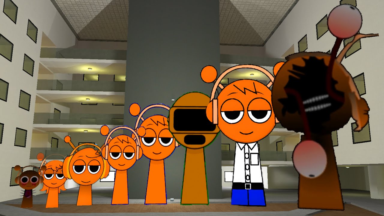 All the Sizes Of Nightmare Sprunki Oren & Orange Simon want me to help ...