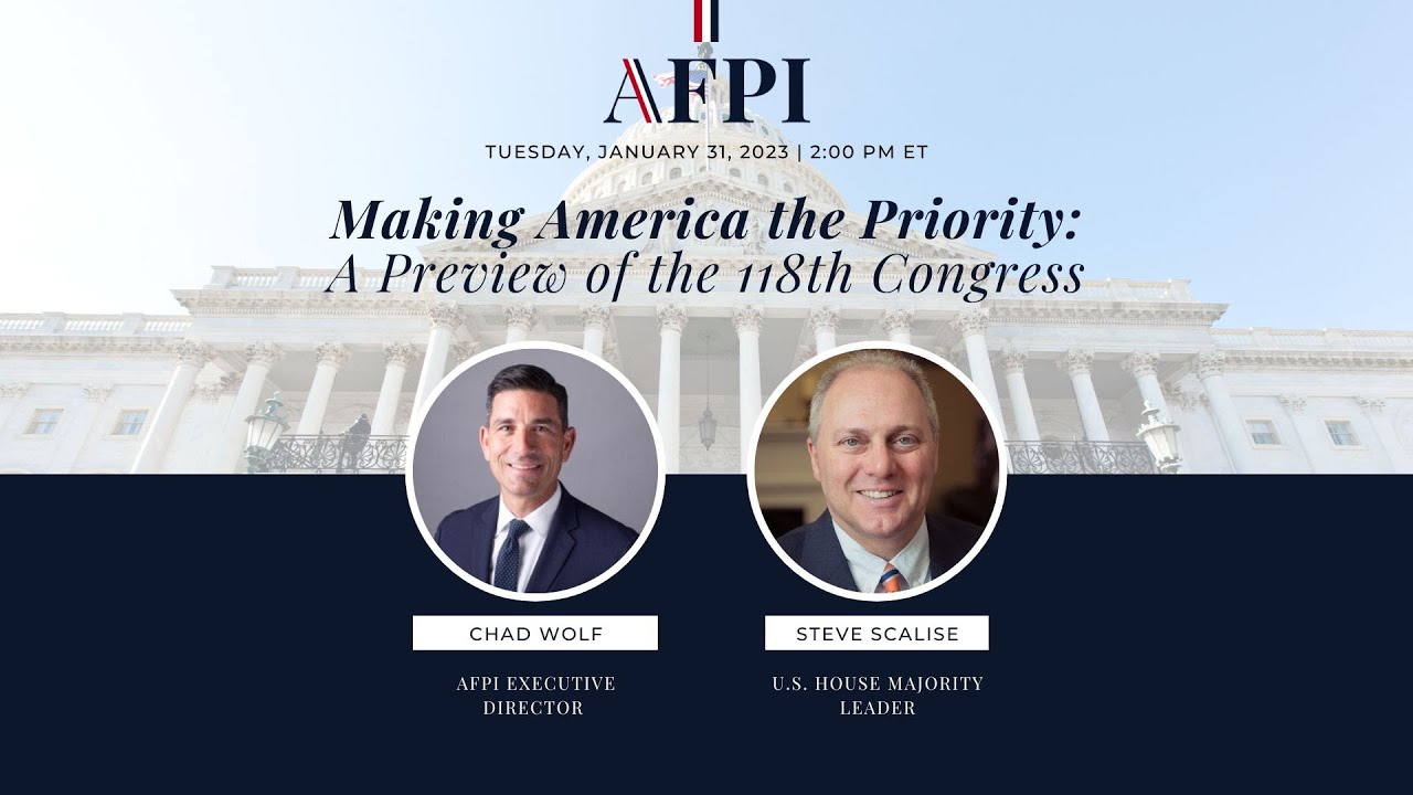 Making America the Priority: A Preview of the 118th Congress - YouTube