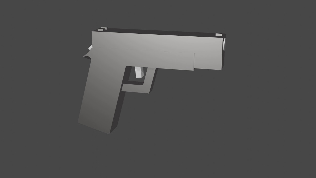 Improved Gun Firing Animation - Made with Blender 2.8 - YouTube