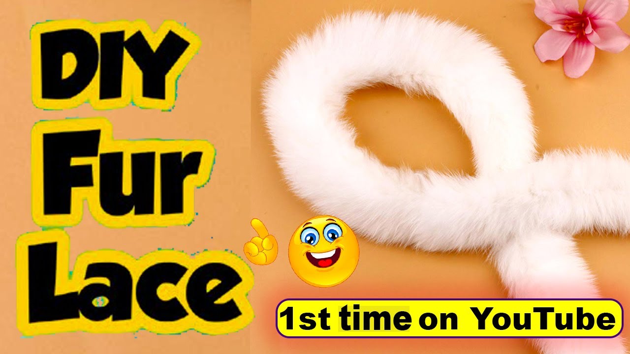 Homemade fur lace | DIY fur lace | fur wali lace | #haniacraftideas ...