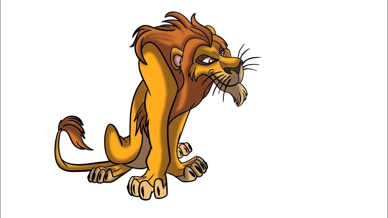 Lets Draw Scar Lion King Youtube