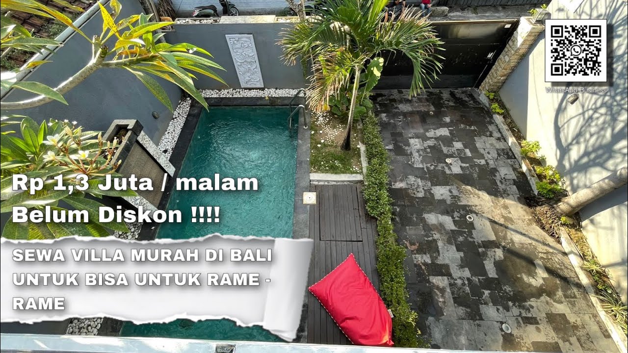 SEWA VILLA MURAH DI BALI || BISA ROMBONGAN || QUEEN VILLA KEROBOKAN ...