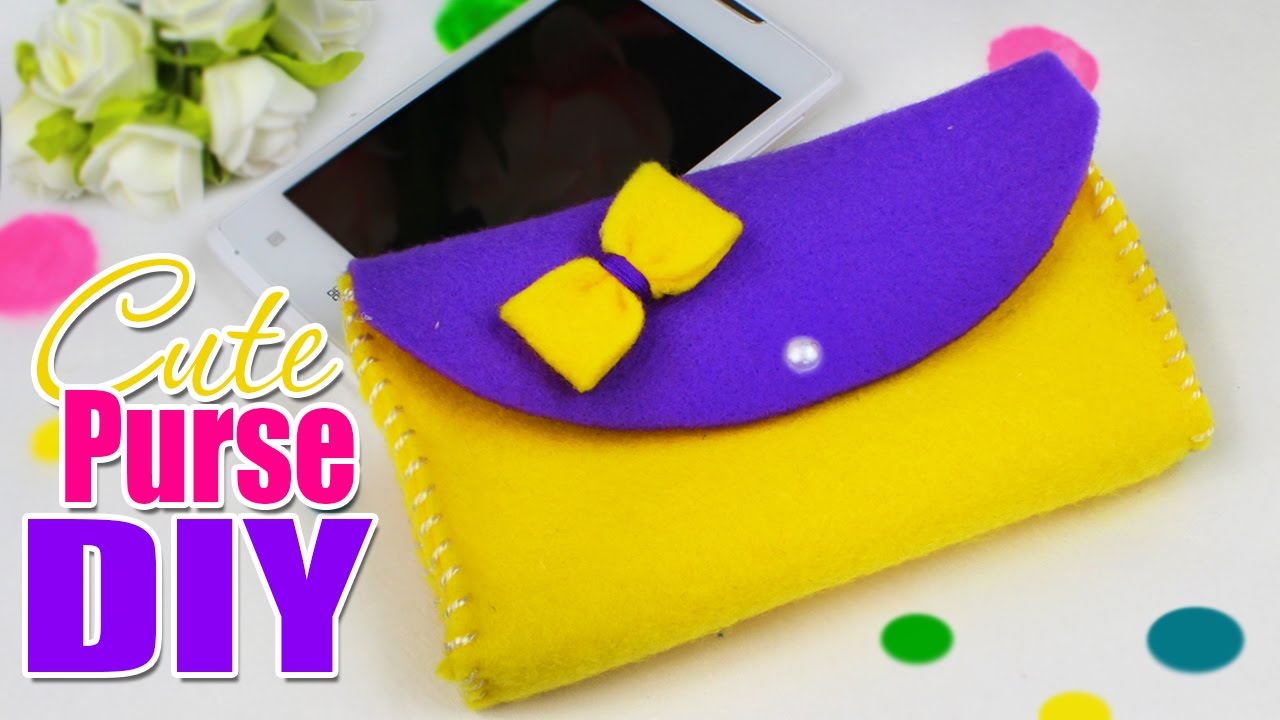 DIY PURSE WALLET & PHONE CASE EASY TUTORIAL - YouTube