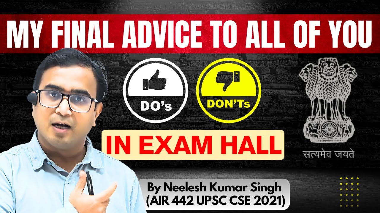 Exam Hall Strategy for UPSC Prelims 2025 | By Neelesh Sir (AIR 442 ...