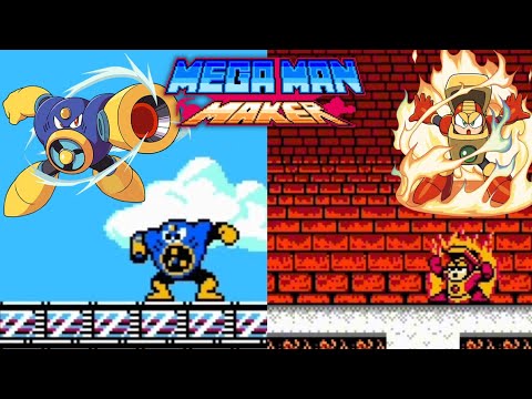 MEGA MAN MAKER ALL FOR ONE MOD: Air Man & Heat Man Stage Recreations ...