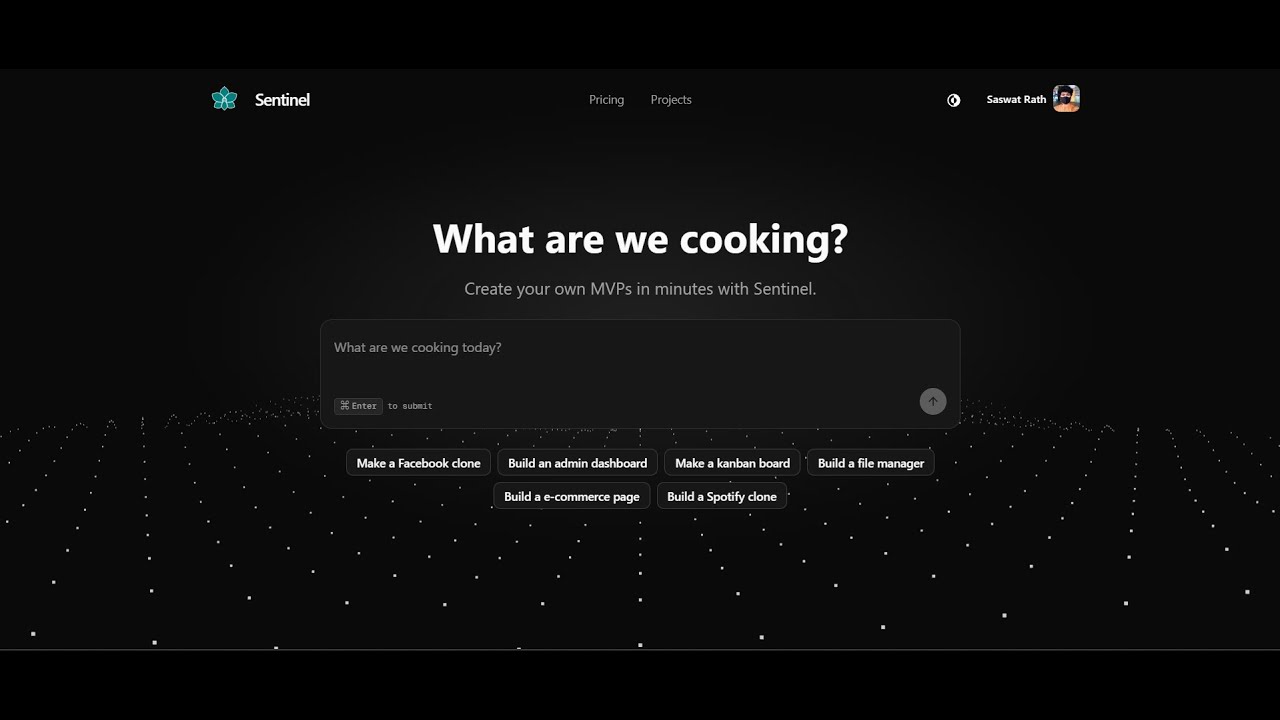 Sentinel AI - Launch Video. AI web app generation platform. - YouTube