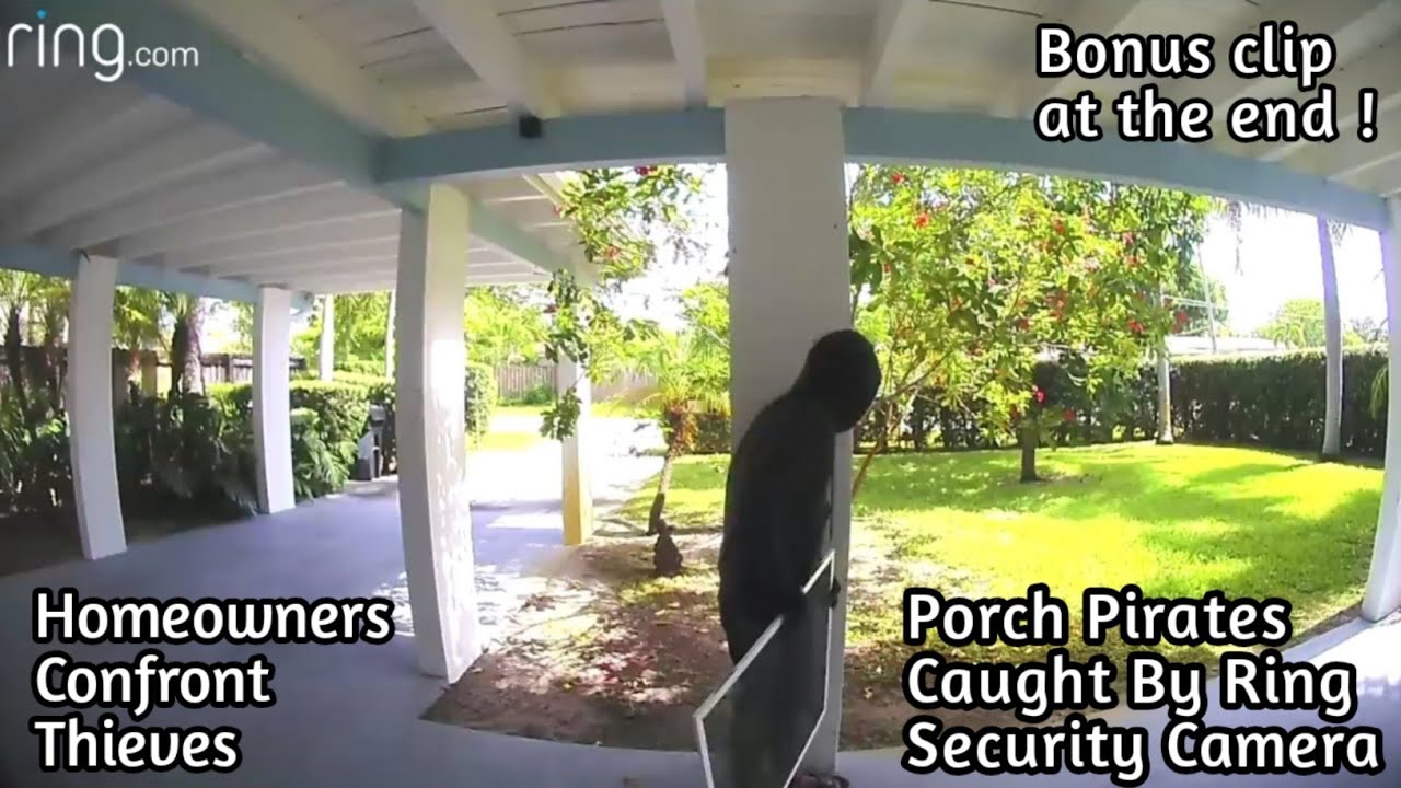 Thieves Confronted By Homeowners | Porch Pirates Caught On Ring ...