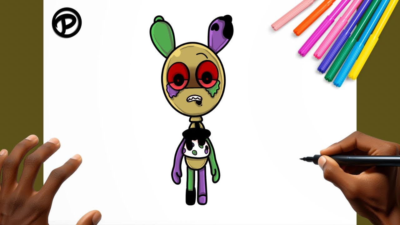 COMO DESENHAR O TWISTED LOOEY DE DANDY'S WORLD - YouTube