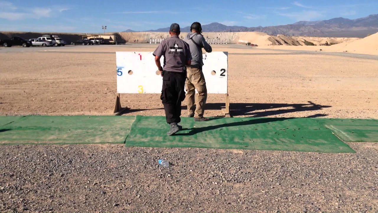 Jim shooting the 200 Yard Wilson Wall at Front Sight - YouTube