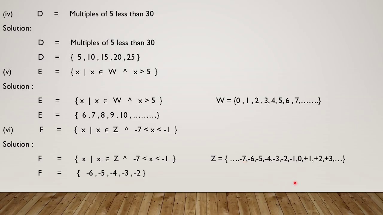 Grade 7 Math Unit 1 Sets EX 1.1 (Q 2) Punjab Text Book - YouTube